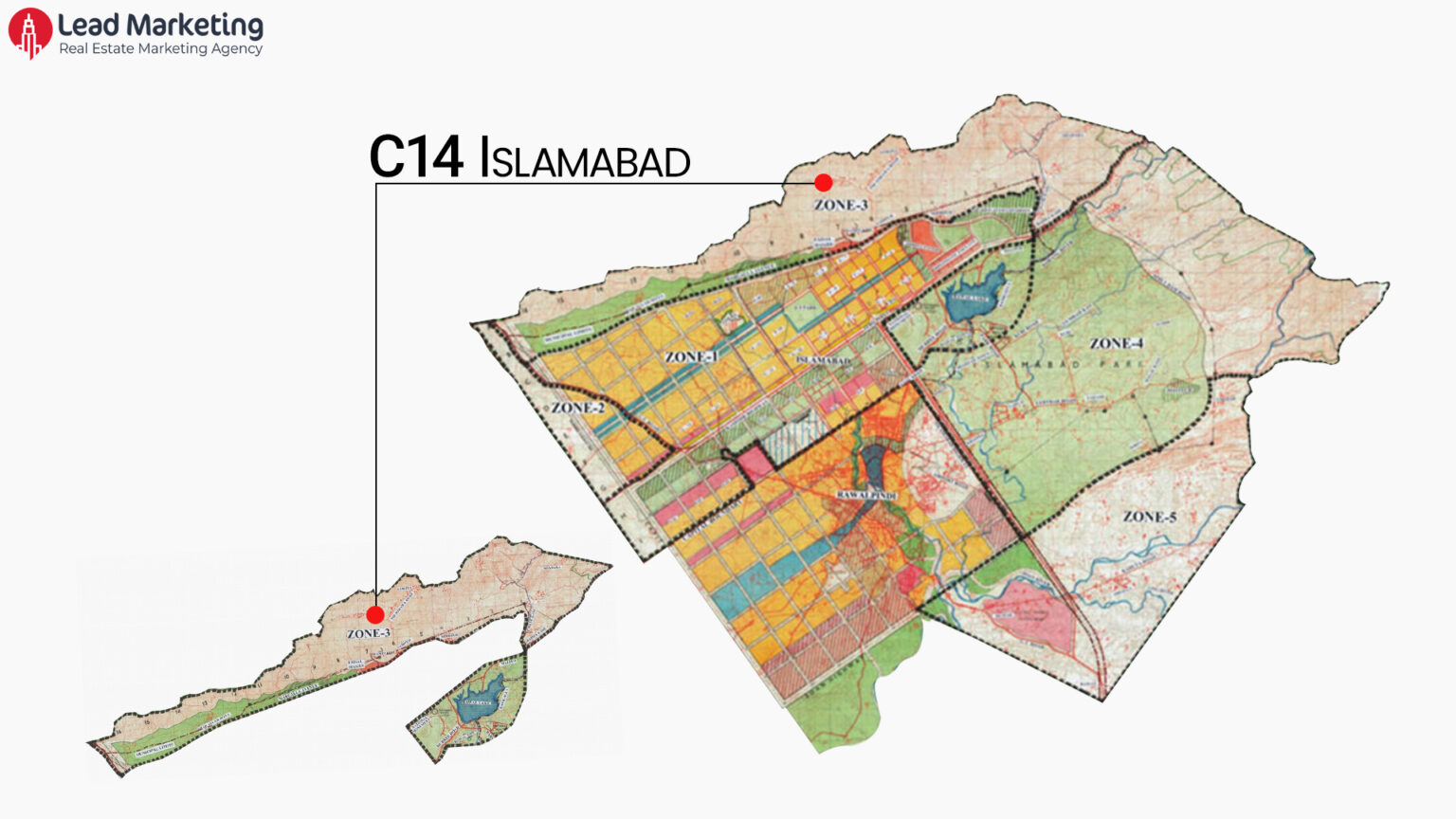C-14 Sector Islamabad | Location | Master plan