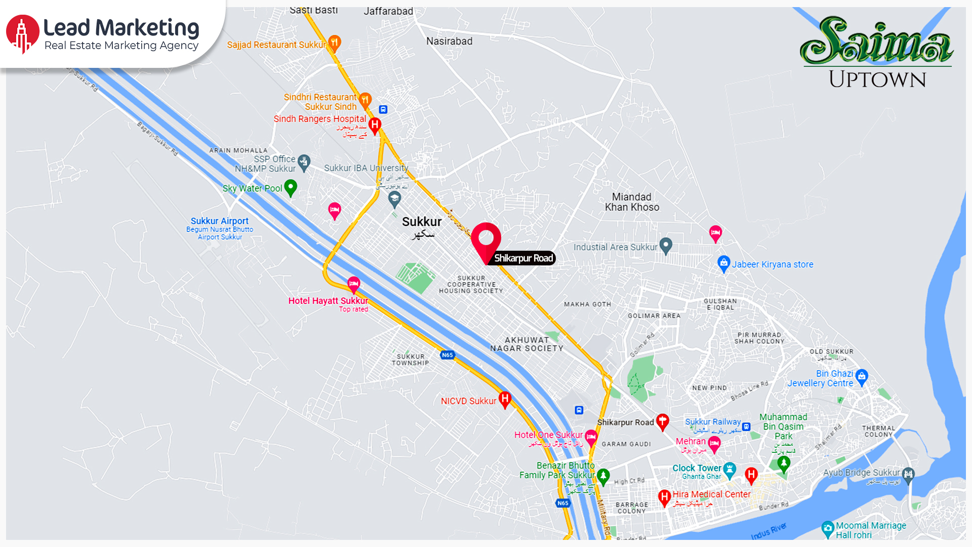 Saima Uptown Sukkur | Payment Plan | Location Map