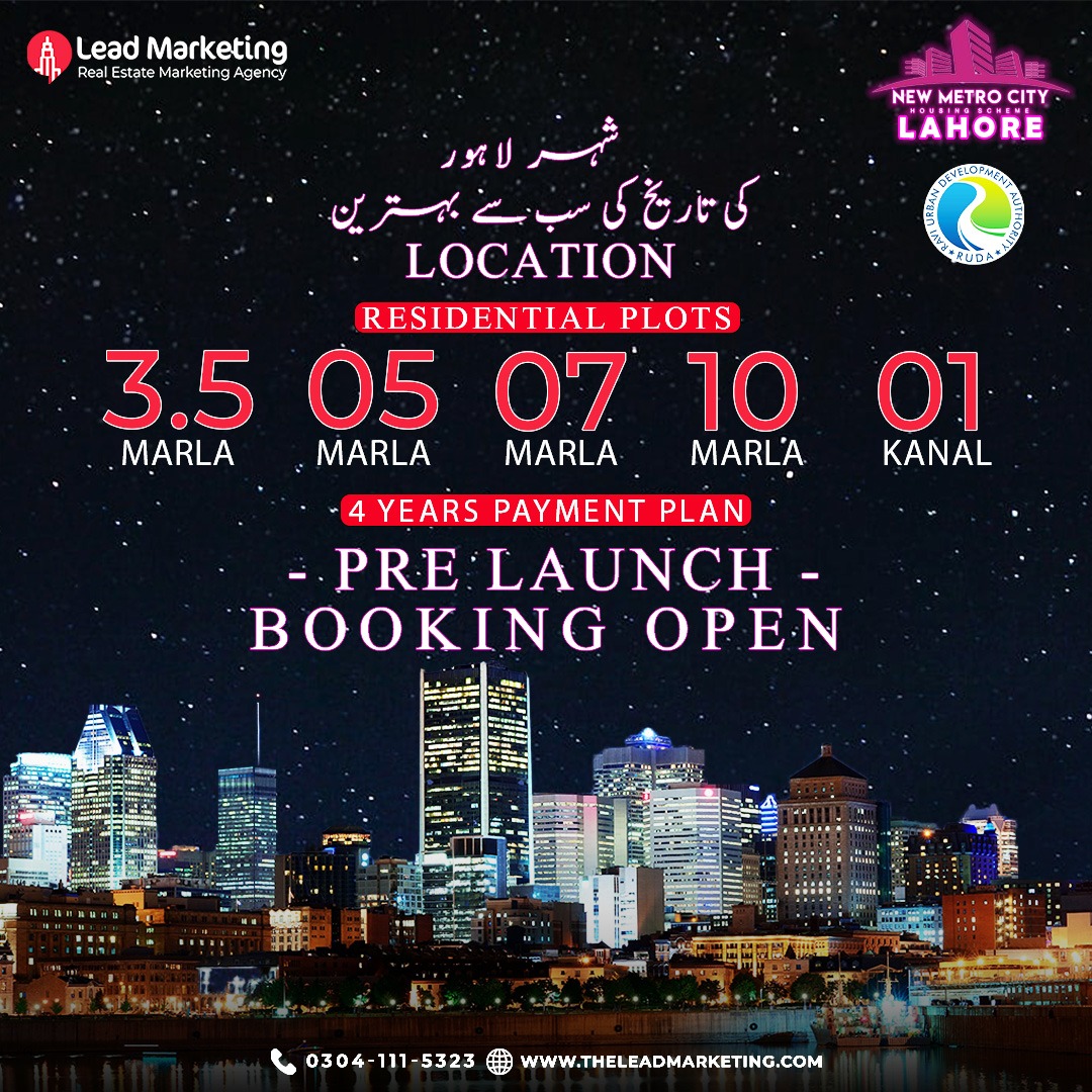 New Metro City Lahore | Location | Payment Plan