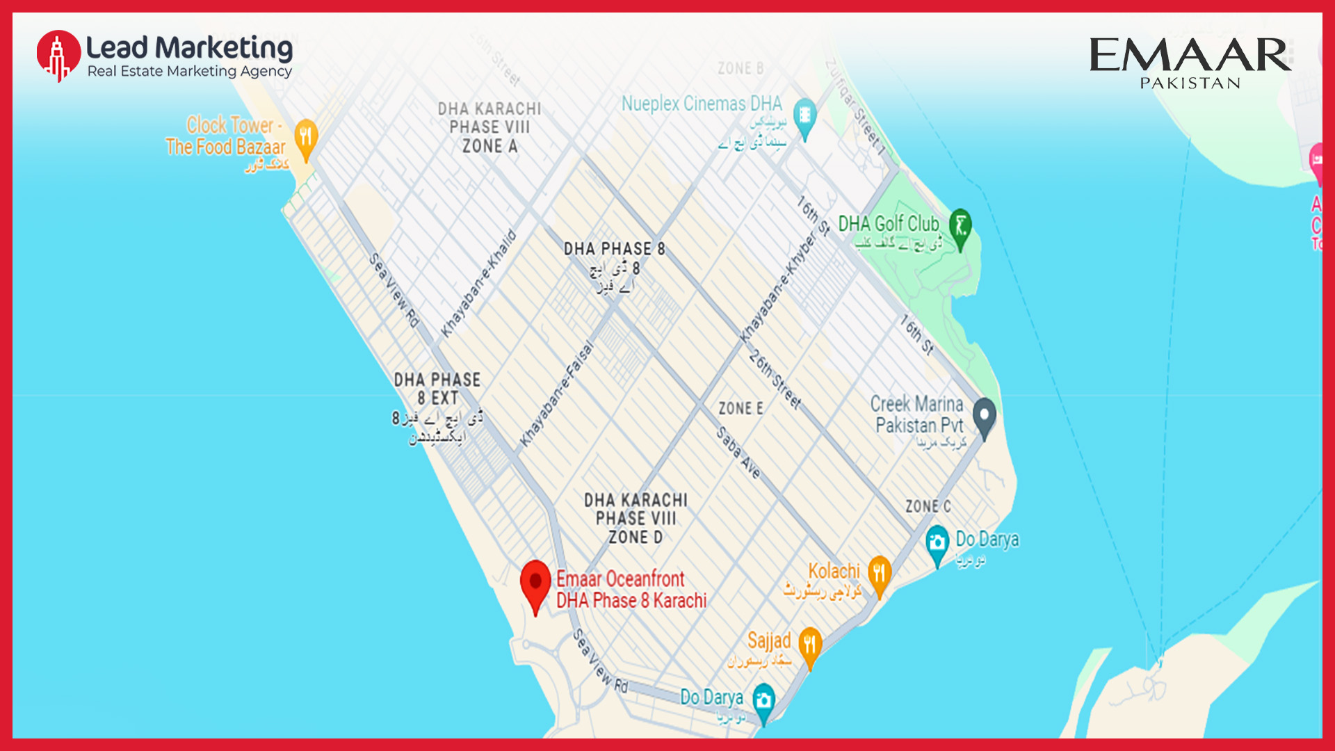 Emaar Reef Towers | Emaar Oceanfront | DHA Karachi